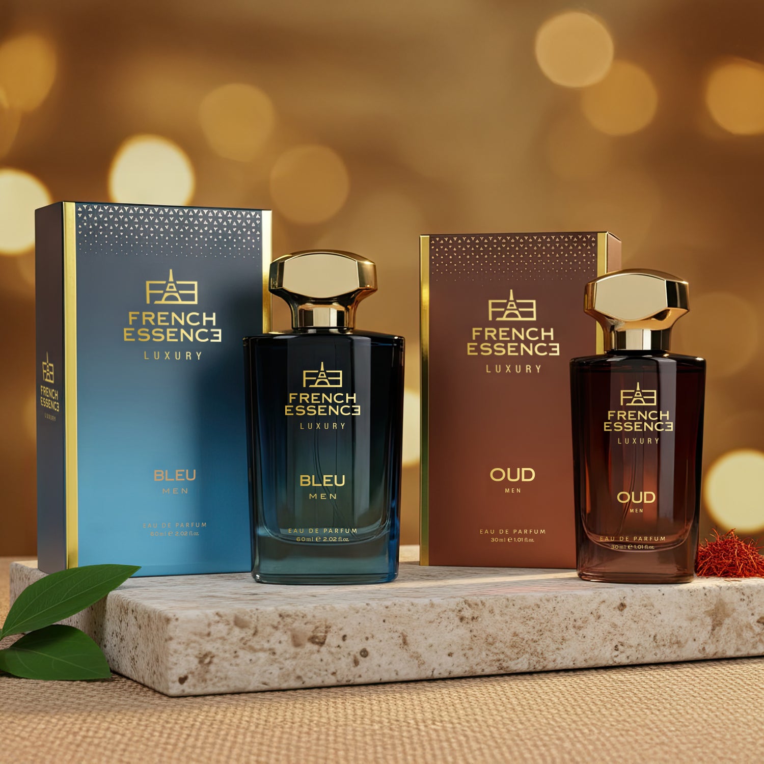 Buy Now French Essence Oud + Bleu Premium Perfume Combo For Men